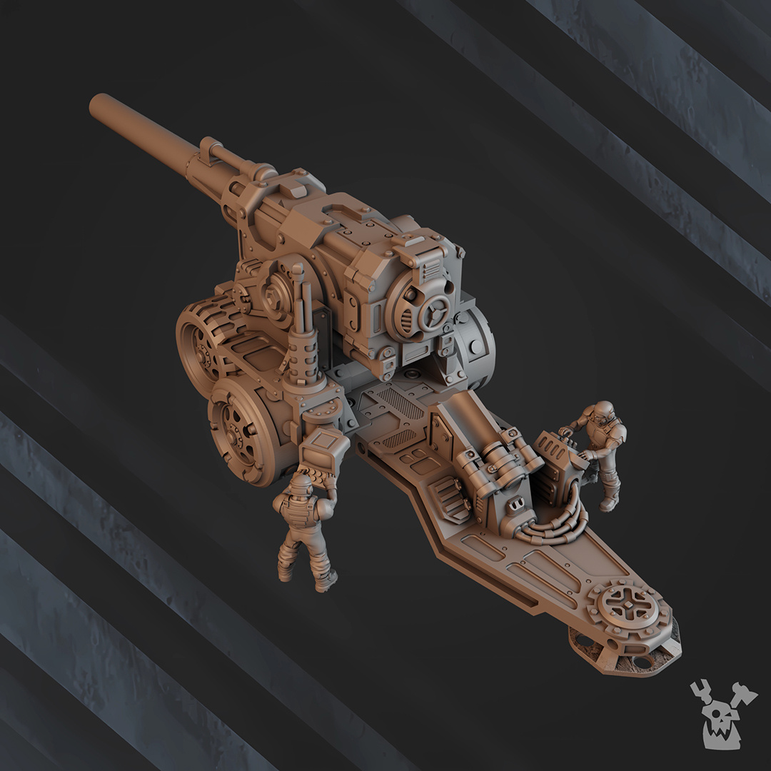 Heavy Artillery Mount with Earthquaker Cannon & Gorgon Siege Gun ...