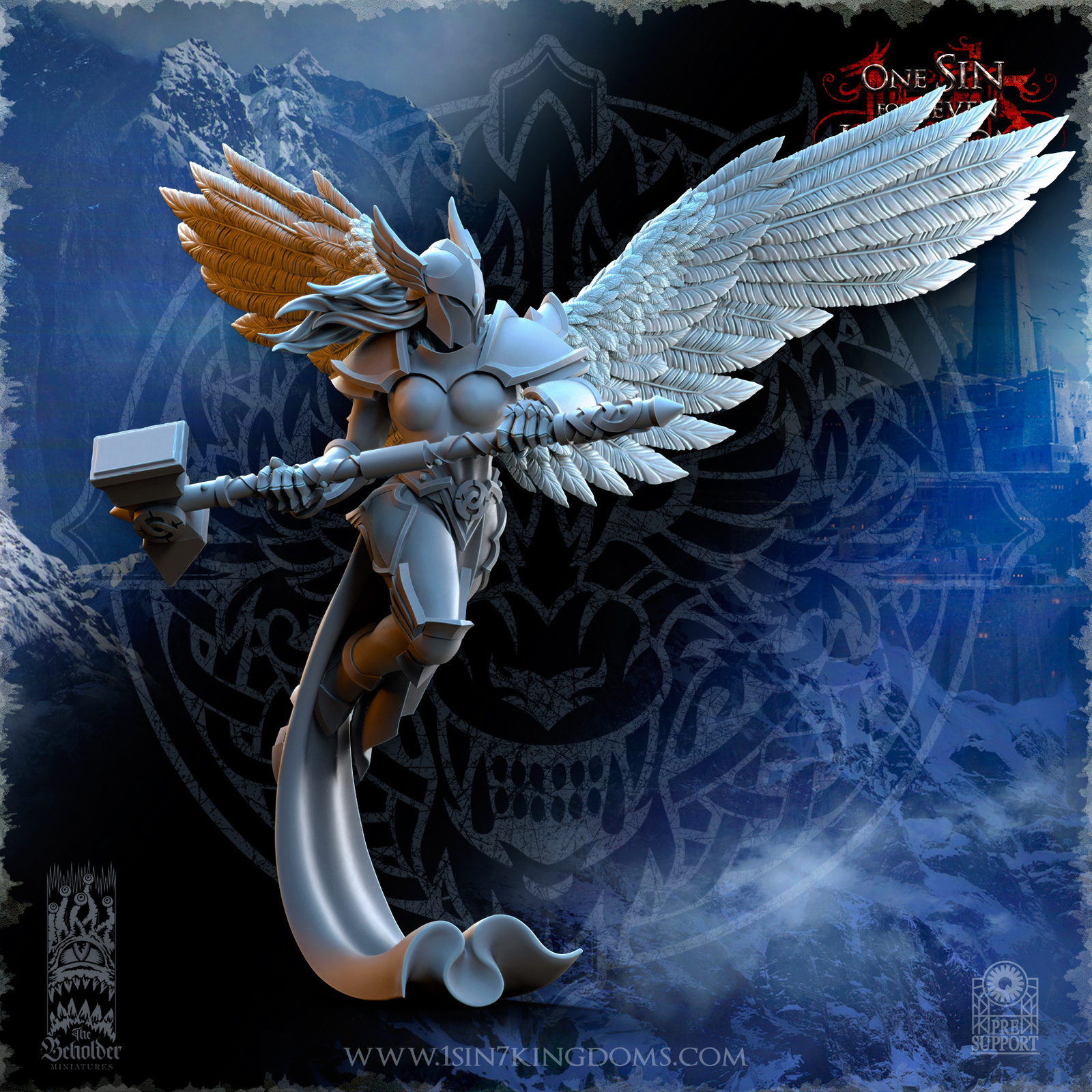 Stormwolves Valkyries Two Handed Hammer Display | Wargaming \ All ...