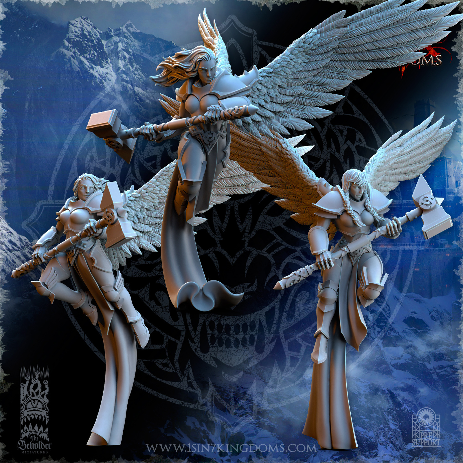 Stormwolves Valkyries Two Handed Hammer (no helmets) Budget | Wargaming ...