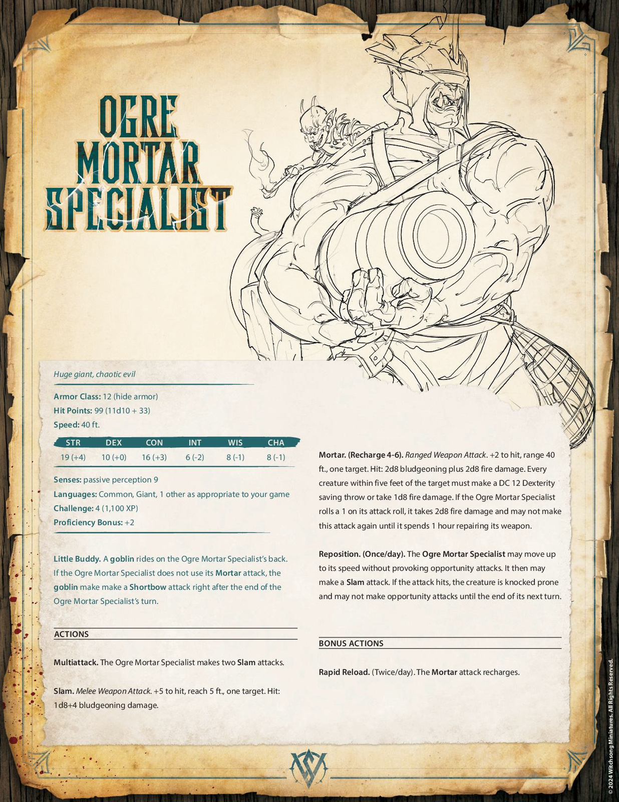 Ogre Mortar Specialist Display | RPG \ Monsters RPG \ All products ...