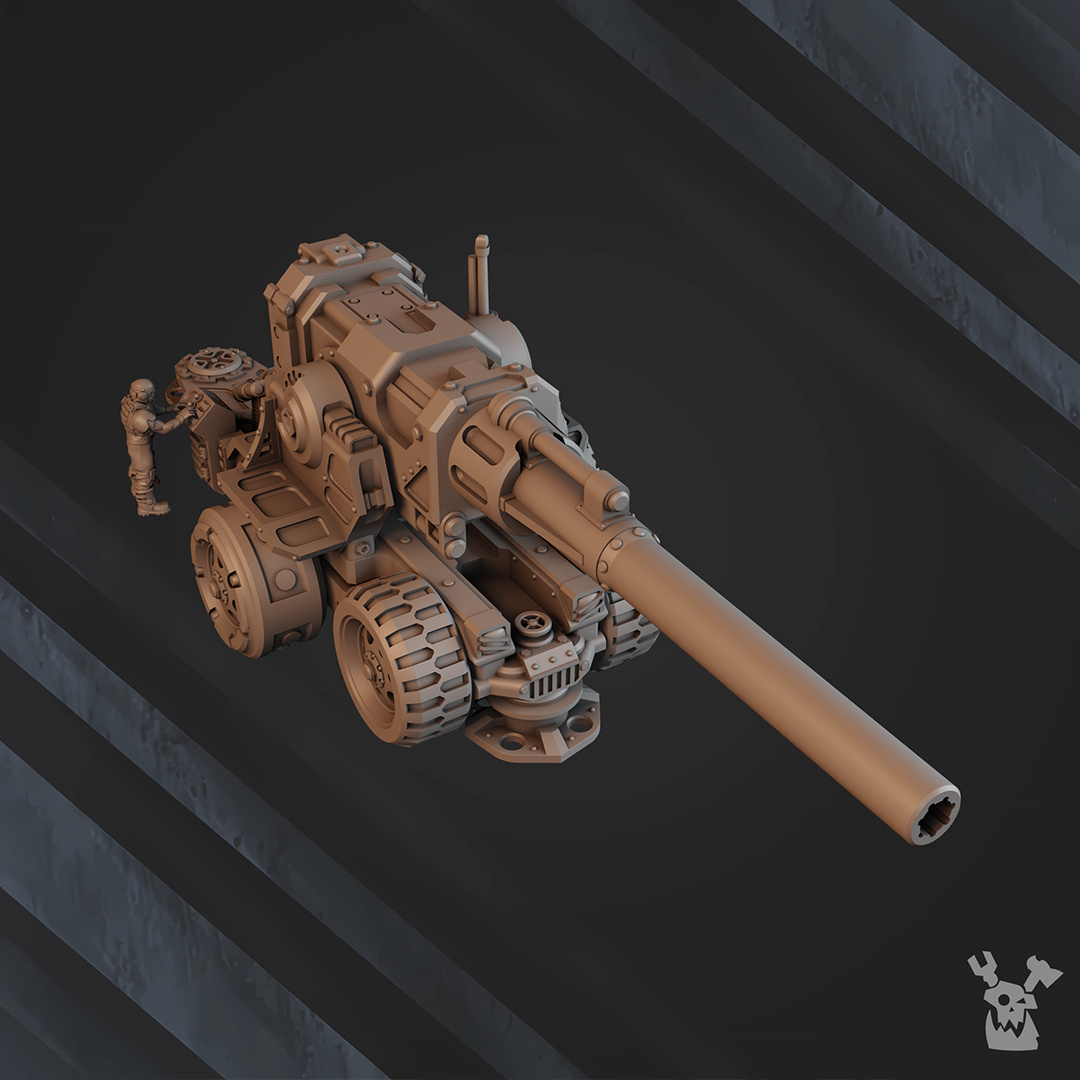 Heavy Artillery Mount with Earthquaker Cannon & Gorgon Siege Gun ...