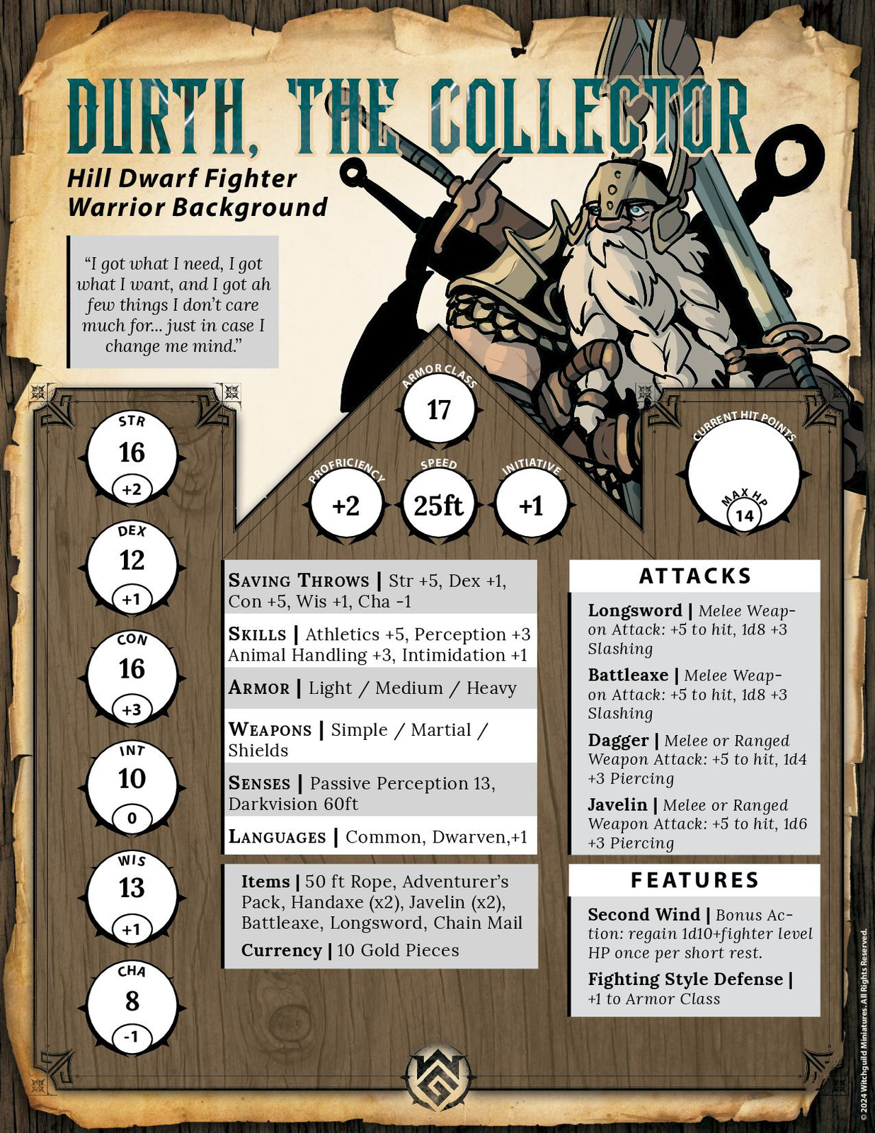 Durth, The Collector Display | RPG \ Heroes RPG \ All products | MiniMaker