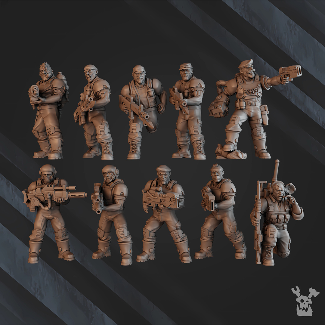 Green Hell Division Commando Squad Display | Wargaming \ All products ...