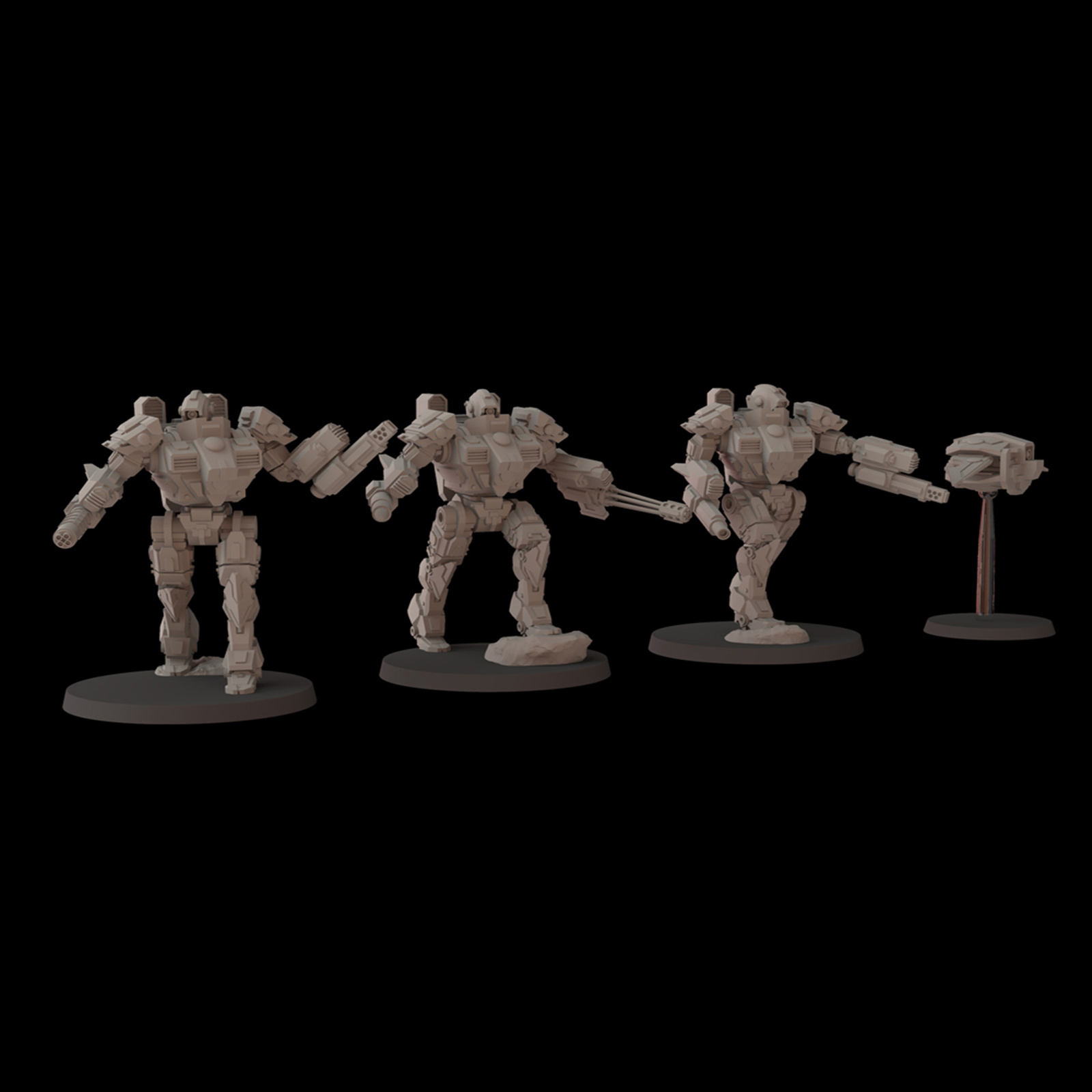 Conflict Armor Unit (mirrored poses) Display | Wargaming \ All products ...