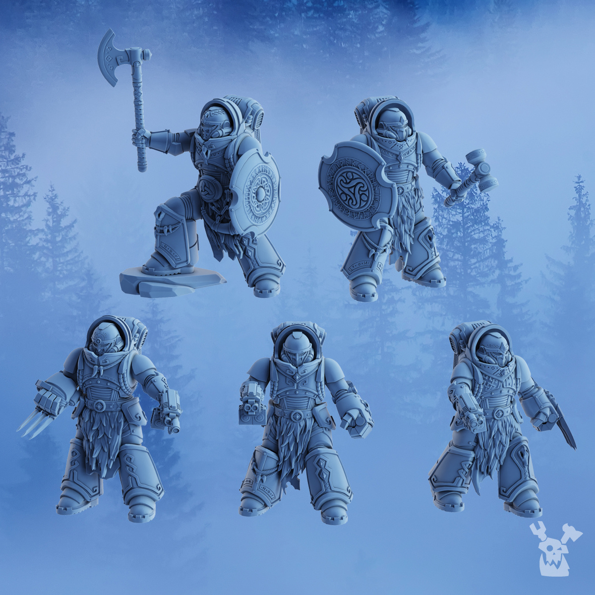 Icebreakers Squad (build kit) Display | Wargaming \ Grimdark Future \ Battle Brothers Wargaming ...