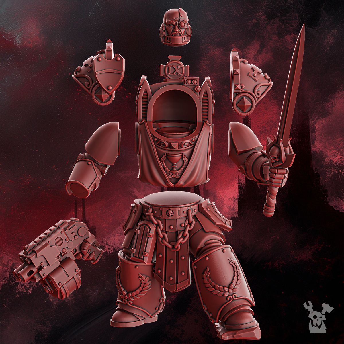 Commander in Destroyer Armor Display | Wargaming \ Grimdark Future ...