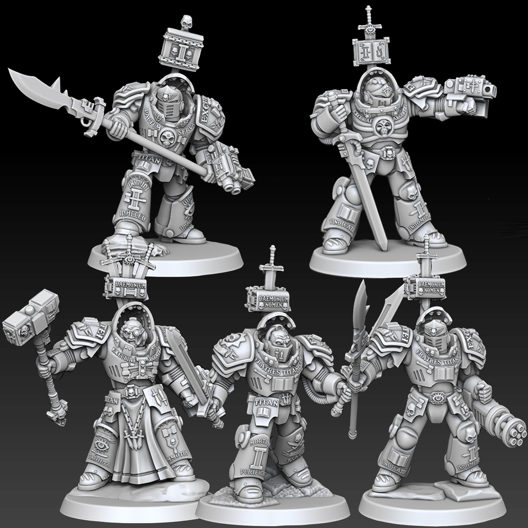 Silver Wardens Heavy Exterminatus Squad Display | Wargaming \ Grimdark ...