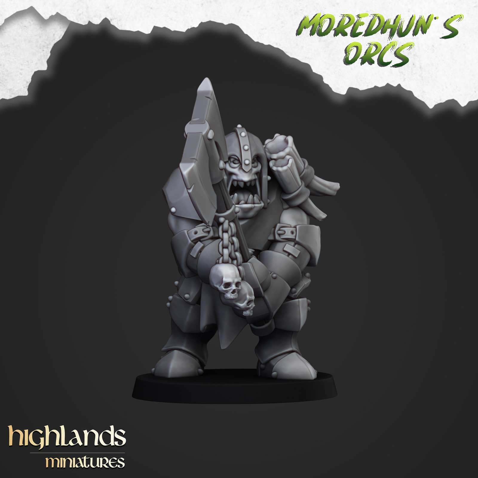 Armoured Orcs with Command Group (shields & hand weapons) Display | Wargaming \ All products ...