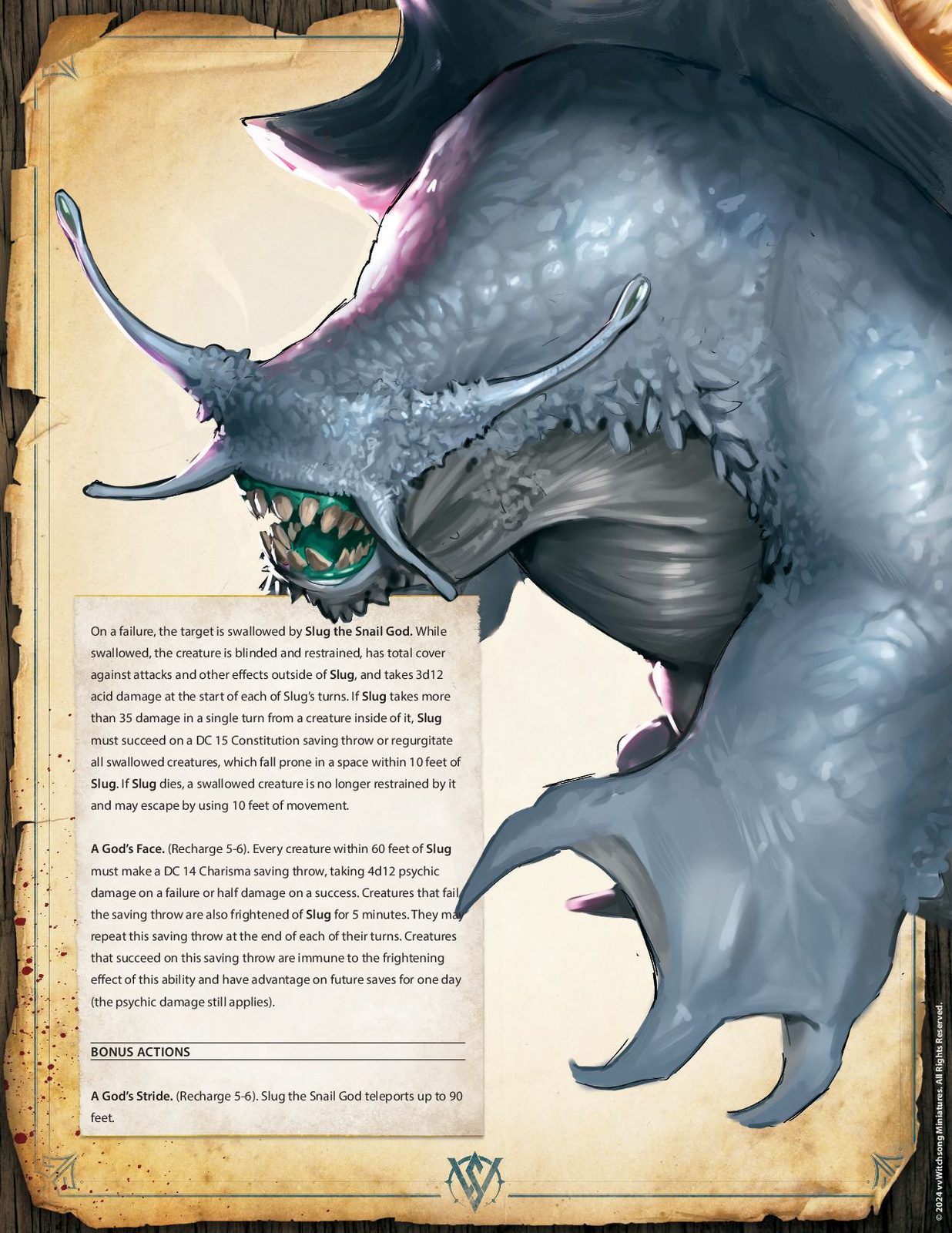 Slug, the Snail God Display | RPG \ Monsters RPG \ All products | MiniMaker