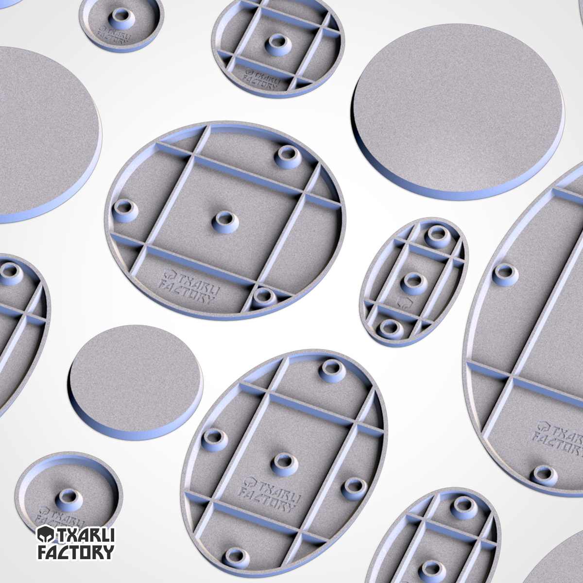 10x Round base 25mm Gaming | Bases \ Plain Bases \ All products | MiniMaker