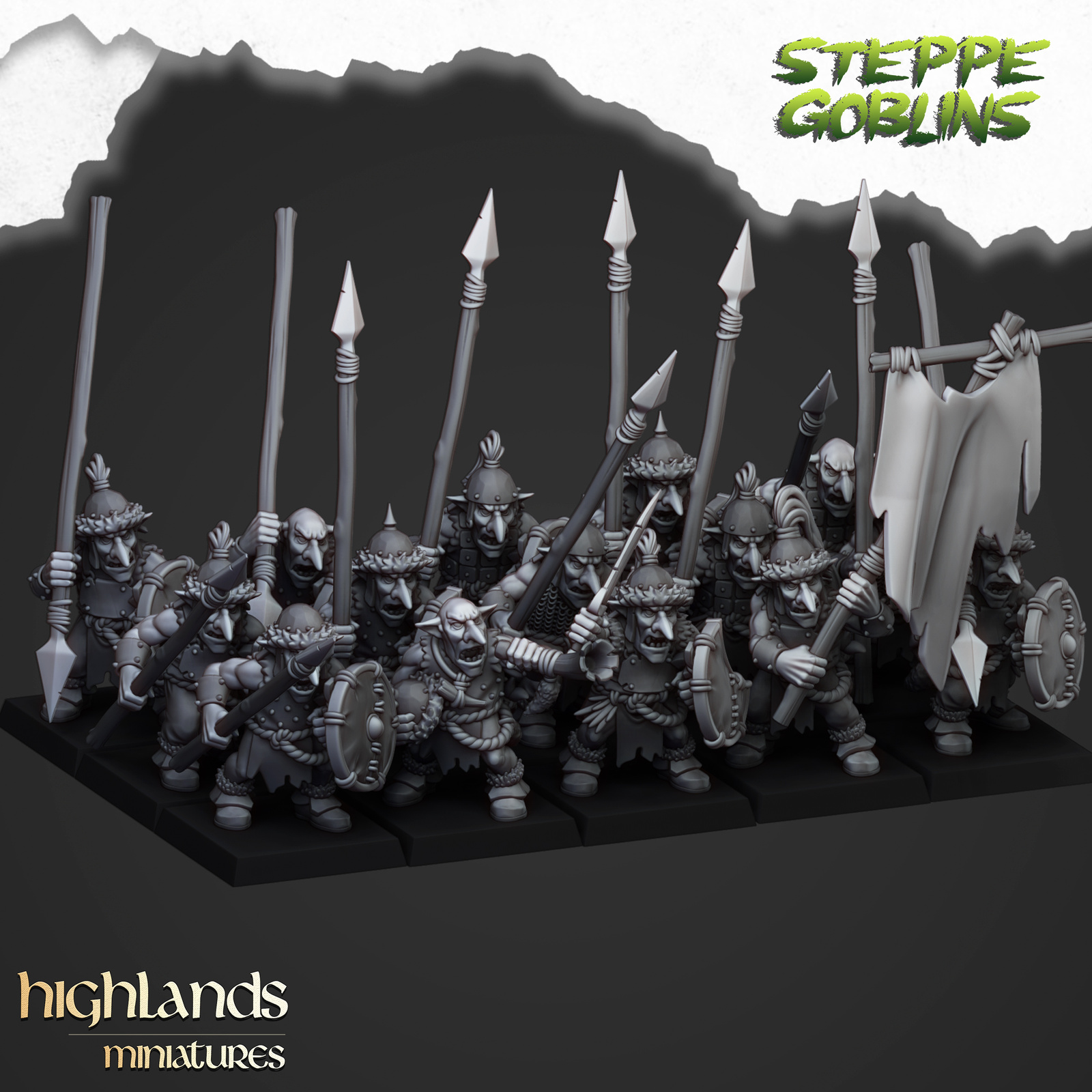 Steppe Goblins with Command Group Display | Wargaming \ All products Wargaming \ Fantasy ...